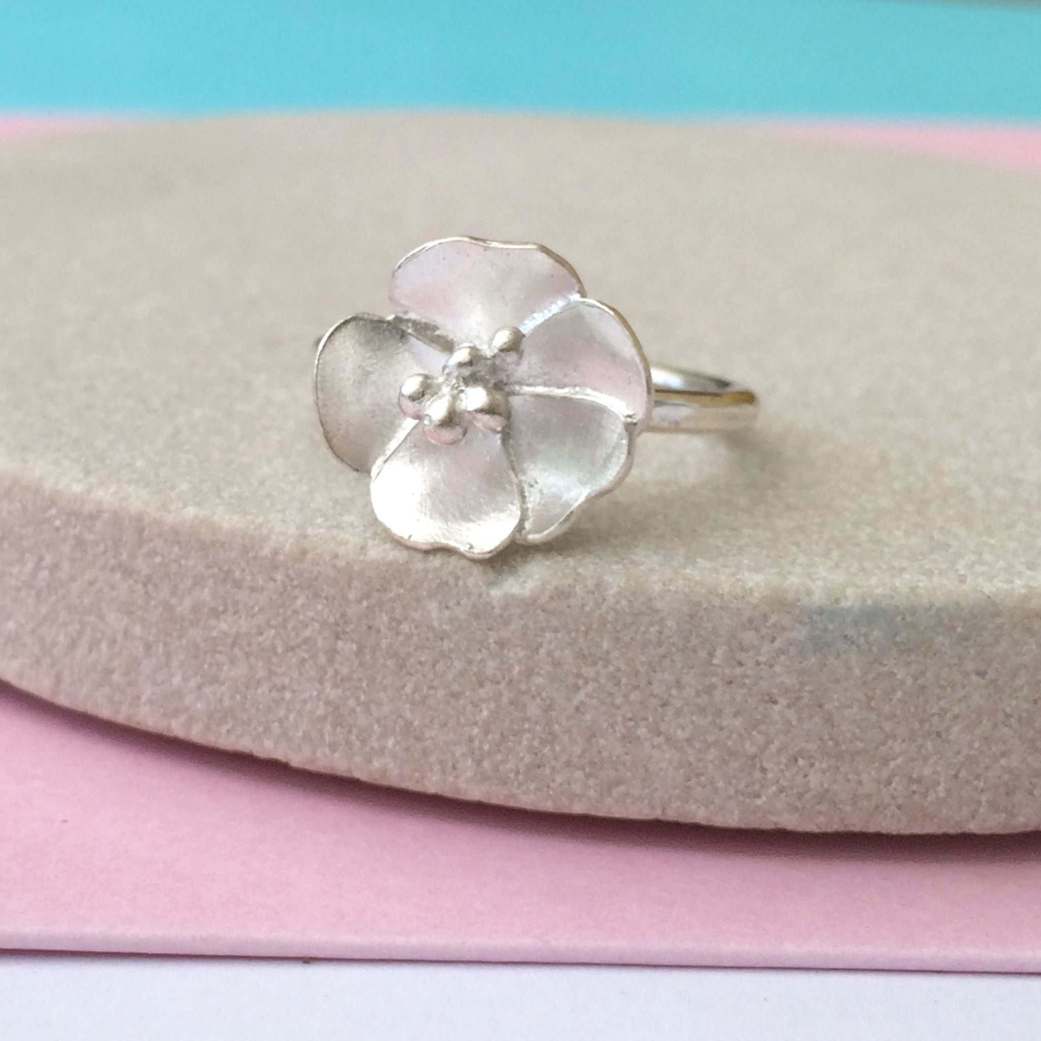 Buttercup Sterling Silver Flower Ring, Summer Jewellery – a ring a day
