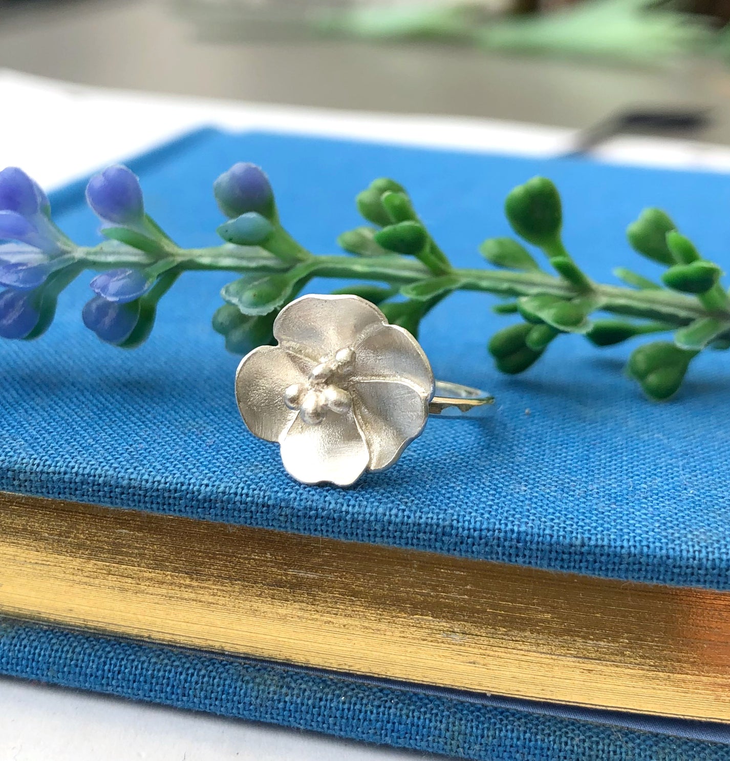 Buttercup Sterling Silver Flower Ring – a ring a day