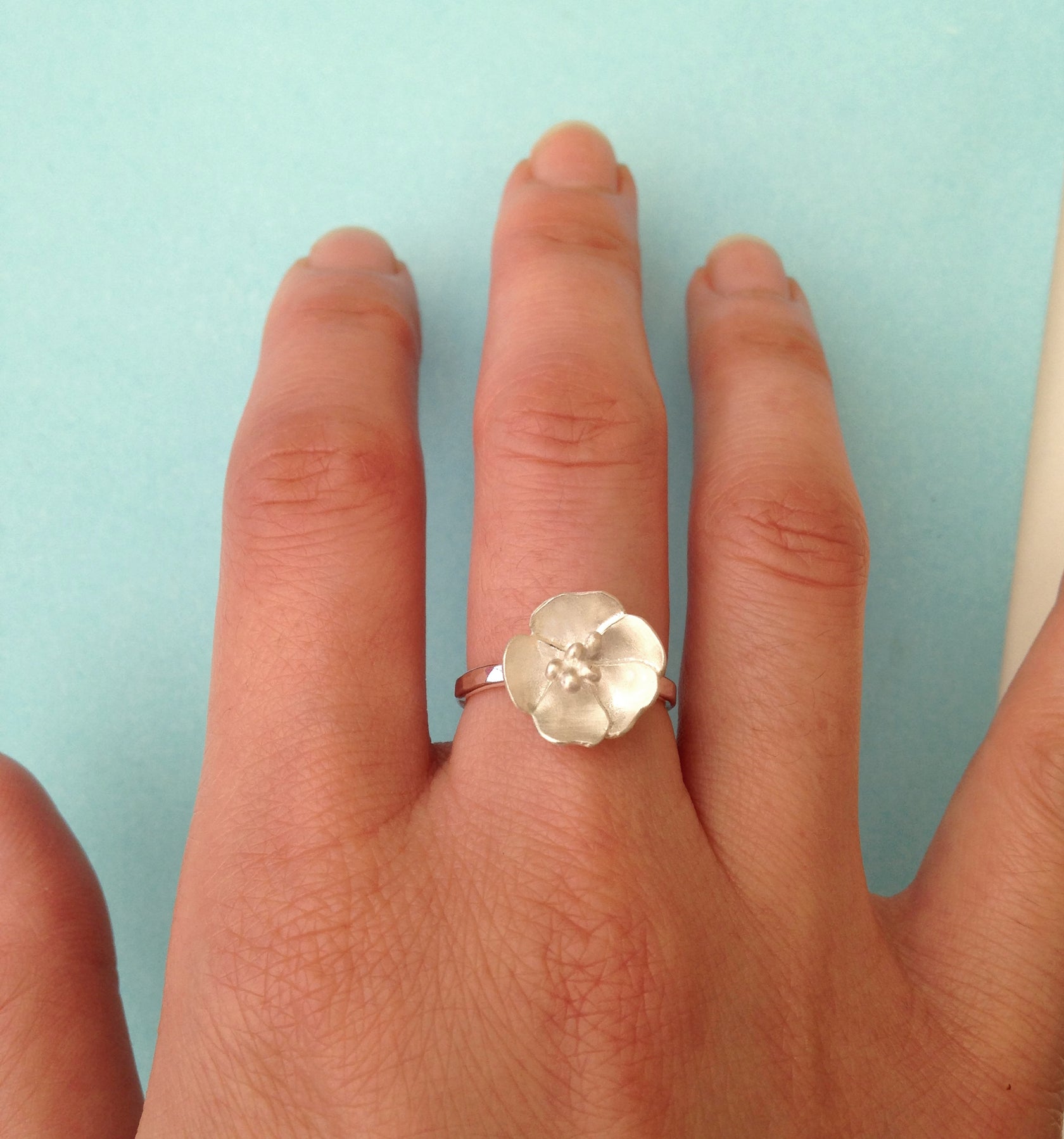 Buttercup Sterling Silver Flower Ring, Summer Jewellery – a ring a day