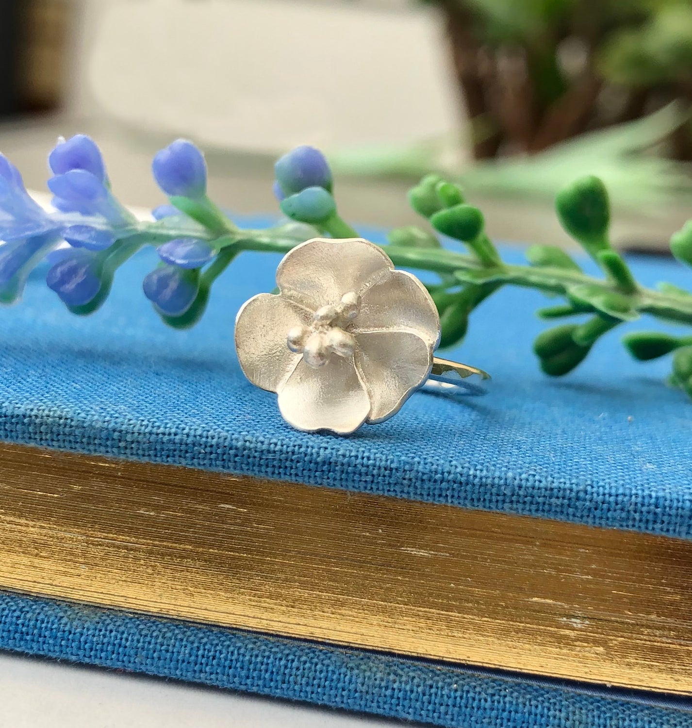 Buttercup Sterling Silver Flower Ring, Summer Jewellery – a ring a day