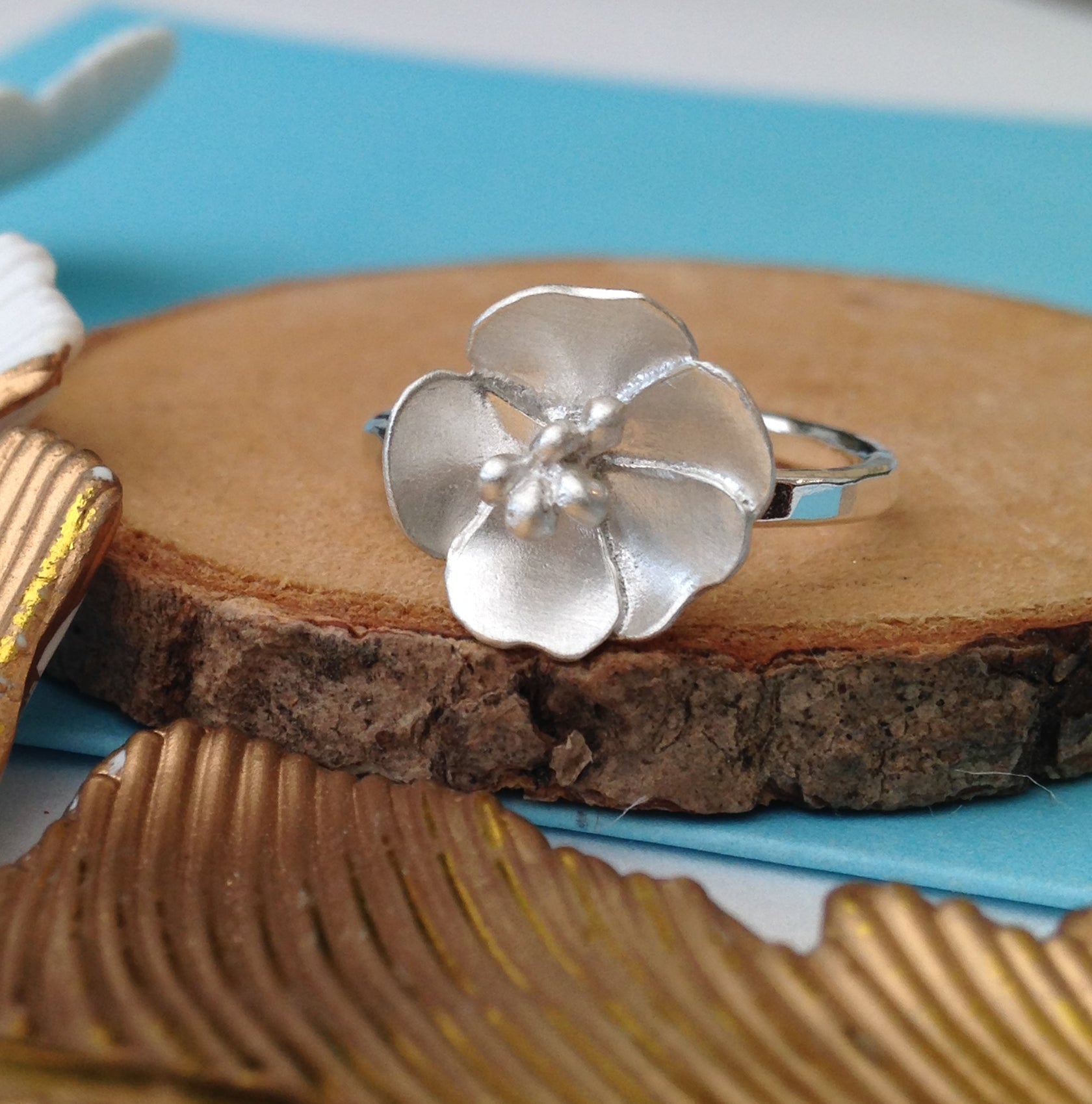Buttercup Sterling Silver Flower Ring – a ring a day
