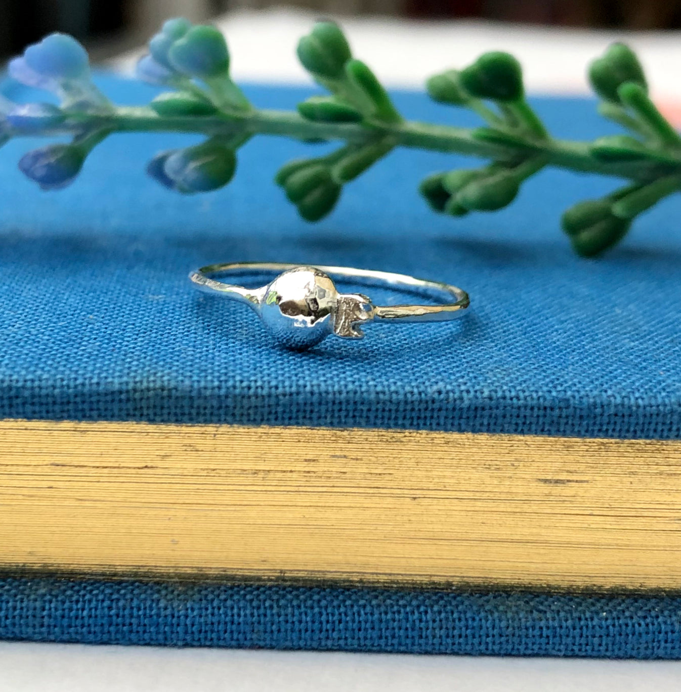 Sterling Silver Poppy Seed Head Ring – a ring a day
